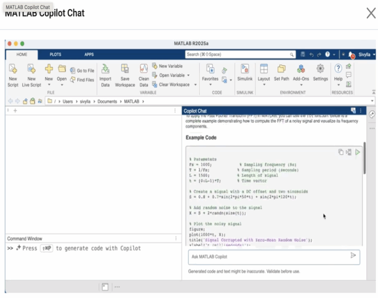 MATLAB Copilot - CES - Talk to us